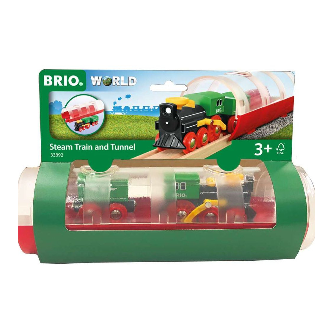 BRIO Tunnel & Steam Train